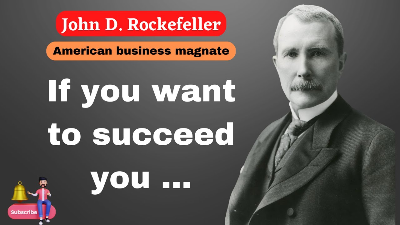 The life and lessons of John D. Rockefeller | The💸 richest 💵man in the ...