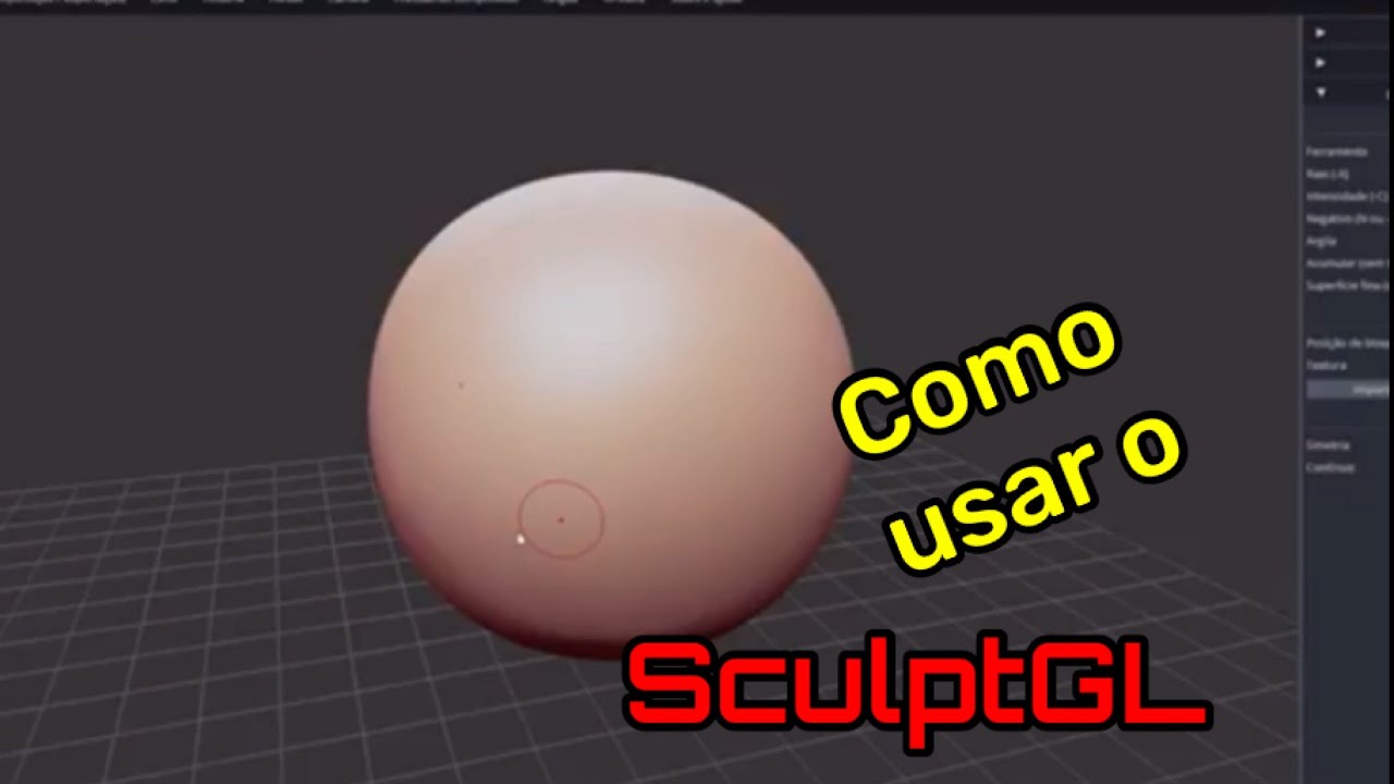 Como usar o Sculpt GL para fazer modelos 3d no PC - YouTube