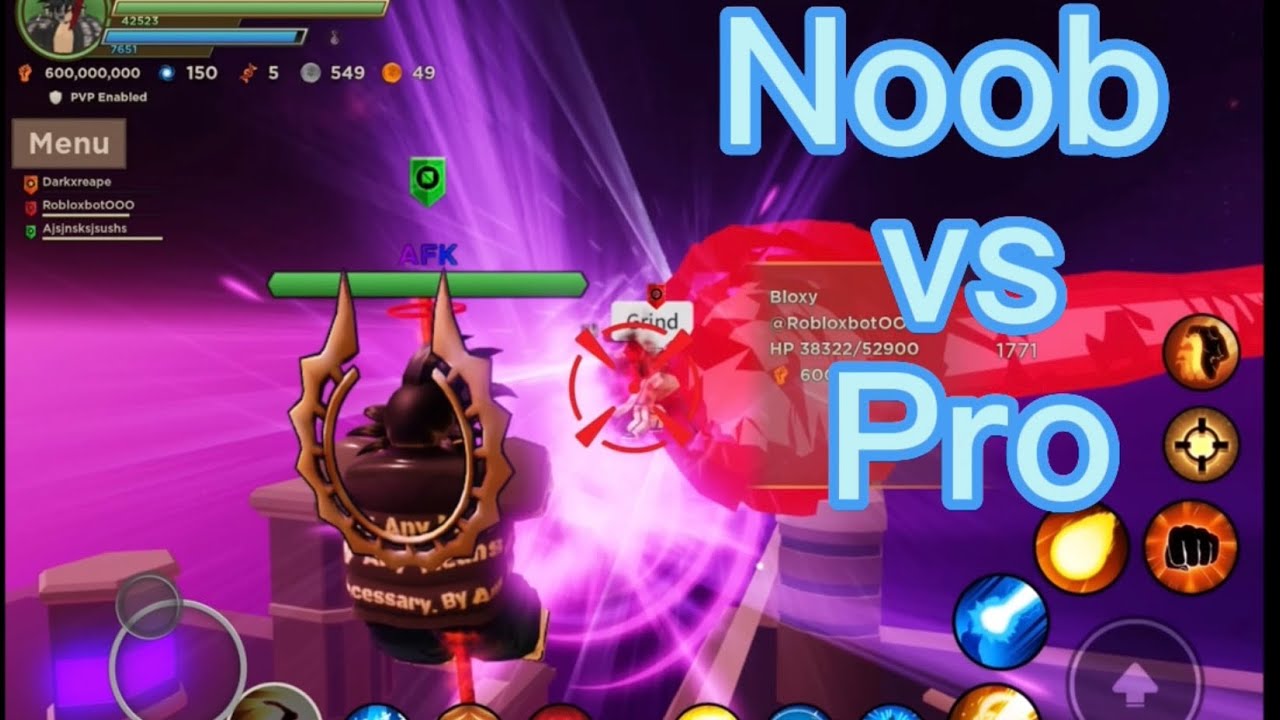 Noob vs pro battle roblox dragonblox funny moment - YouTube
