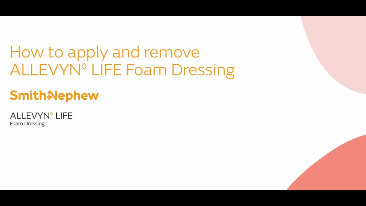 Application of the ALLEVYN LIFE Quadrilobe Dressing - YouTube