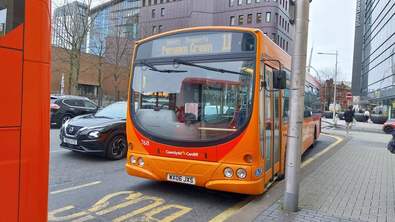 *HOLD GEARS+THRASH* Cardiff Bus Scania L94UB Wright Solar On Route 96 ...