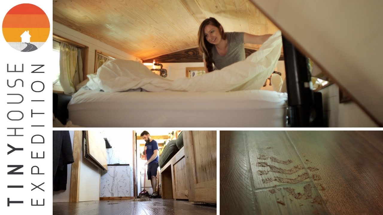 How We Clean Our Tiny House //From Loft to Floors - YouTube