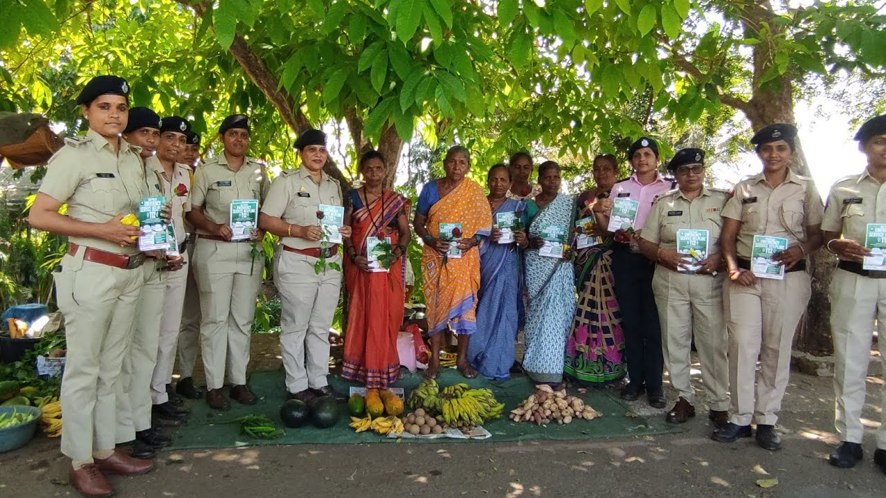 Pink Force personnel doing awareness during International Women's day ...