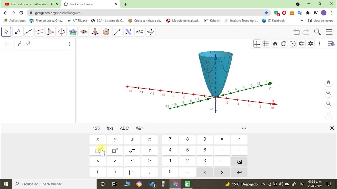 Graficación 2D y 3D en GeoGebra - YouTube