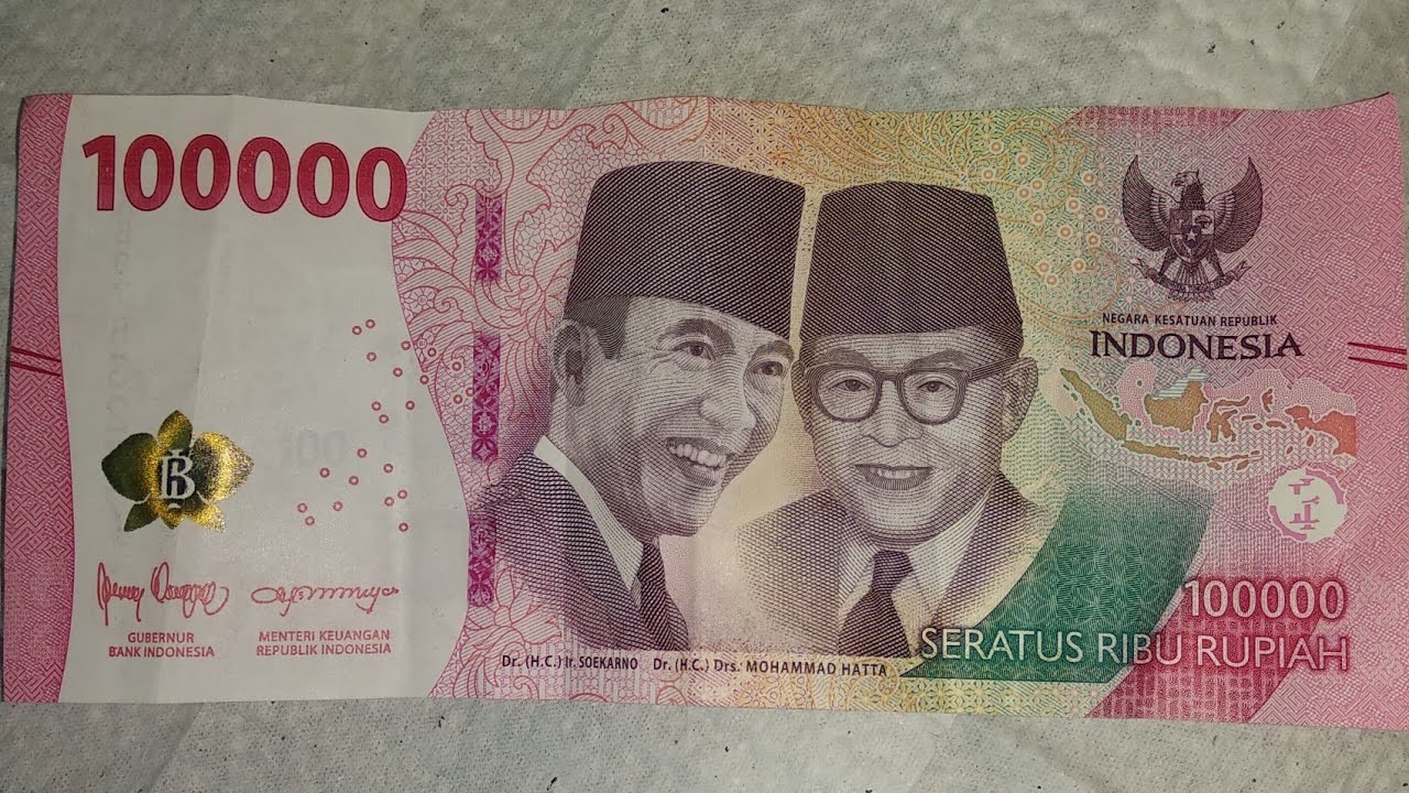 UANG KERTAS| RP.100000 RUPIAH| TAHUN.2022 - YouTube