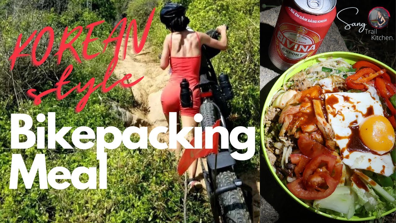 Bikepacking Meal Korean Style (Rice Bowl) - YouTube
