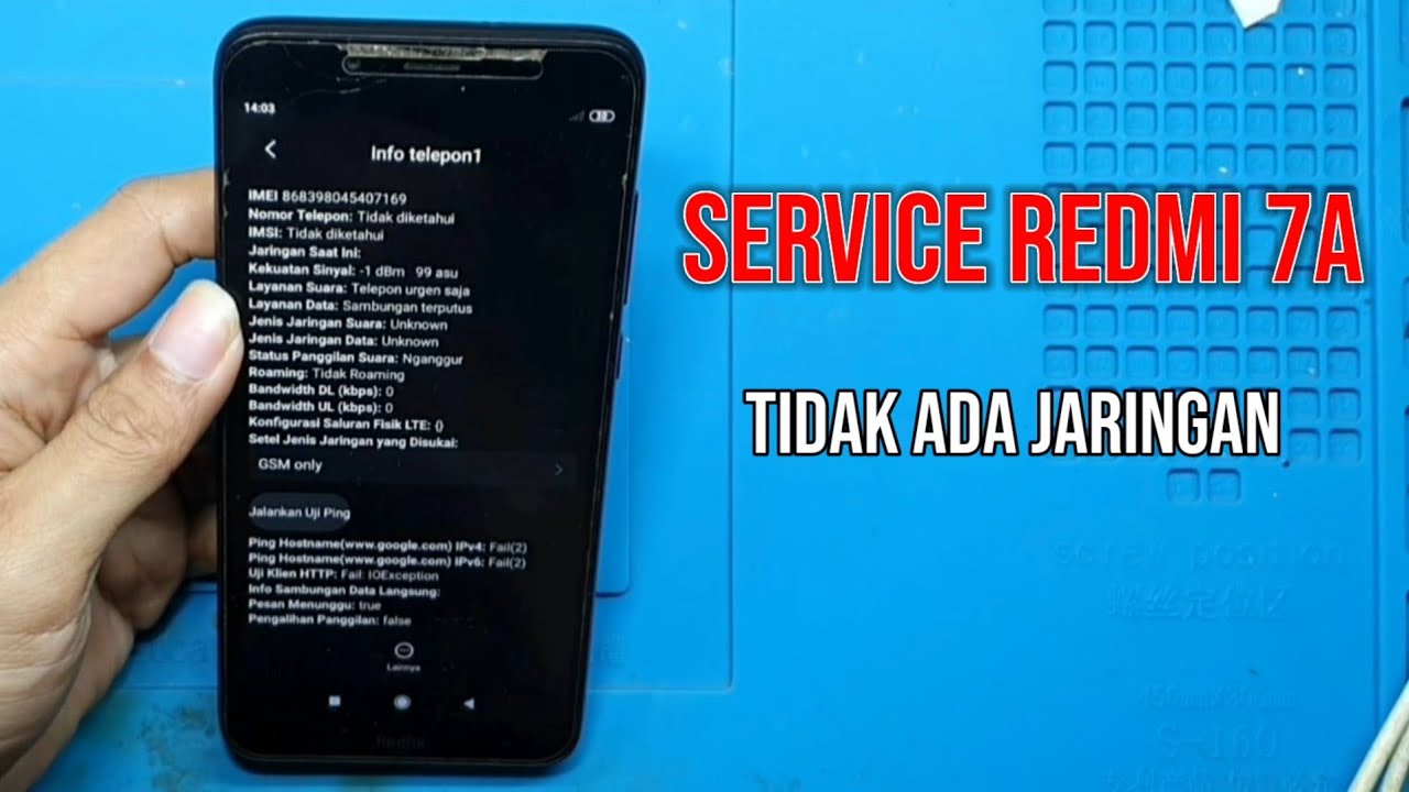 service redmi 7a sinyal hilang | redmi 7a no service solution - YouTube