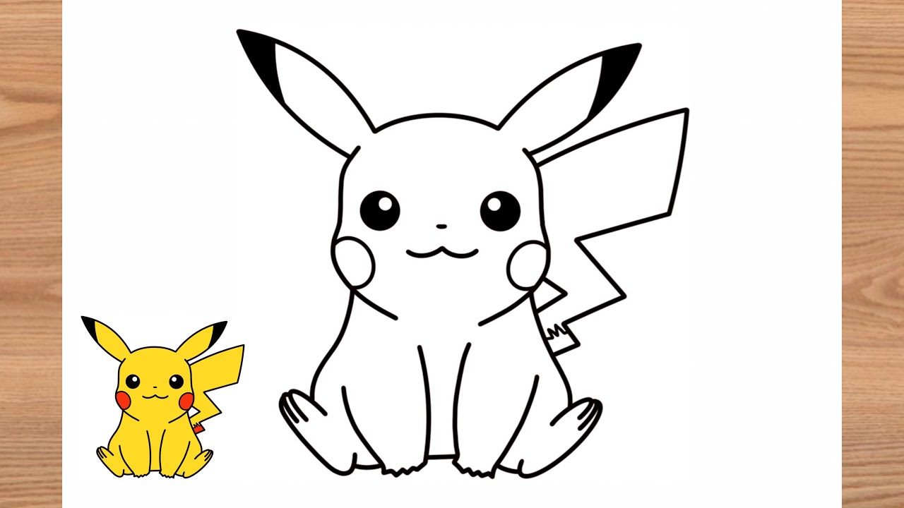 How To Draw Pikachu From Pokemon | Step By Step | Easy - YouTube