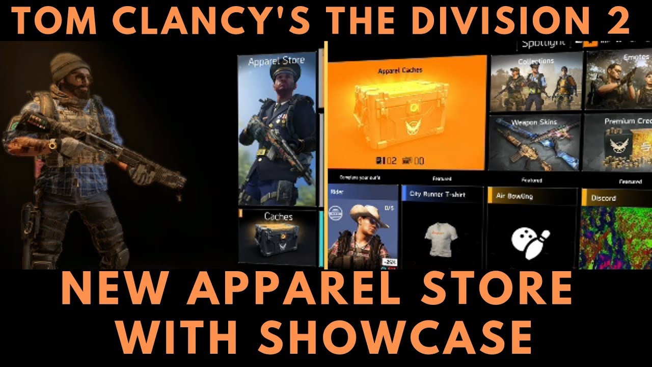 Division 2's New Apparel Shop With Showcase Tom Clancy's The Division 2 ...