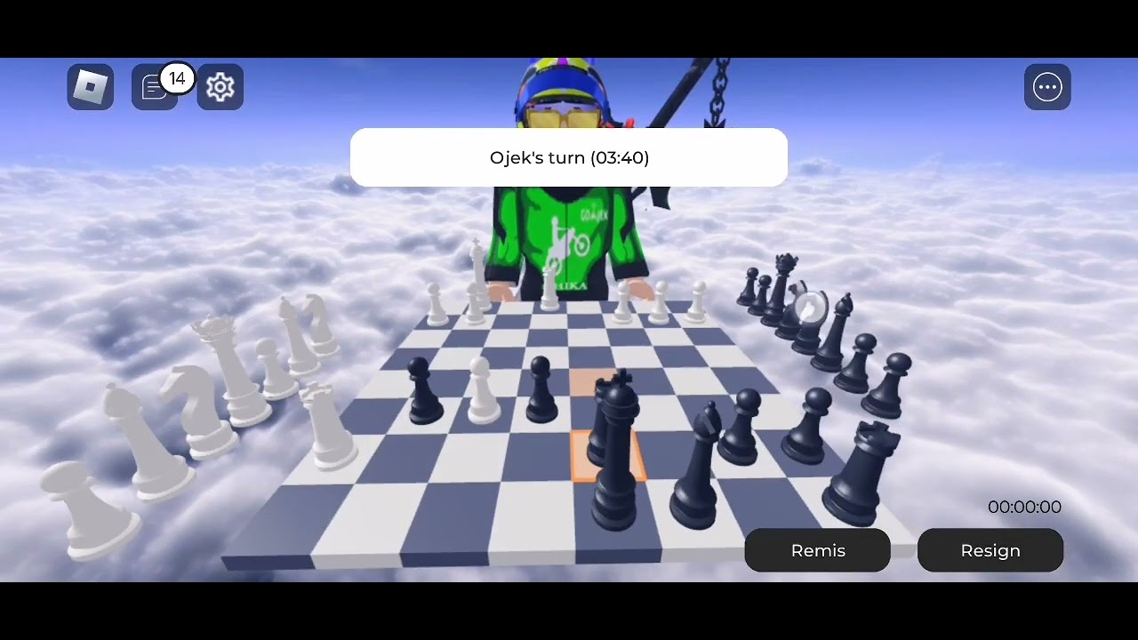 Chess game on roblox - YouTube