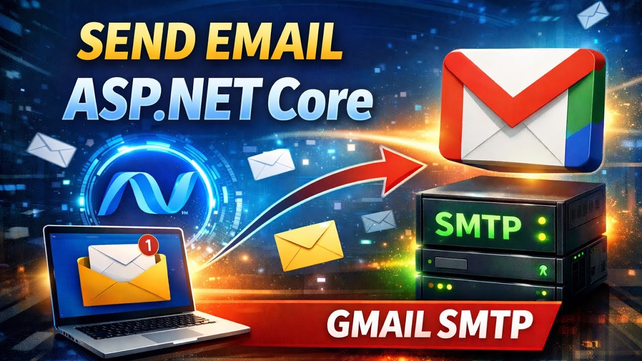 How to Send Emails in ASP.NET Core Using Gmail SMTP - YouTube