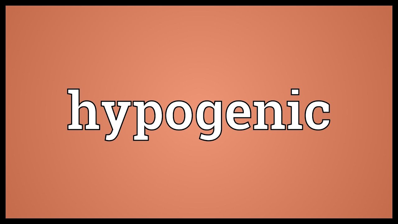 Hypogenic Meaning - YouTube