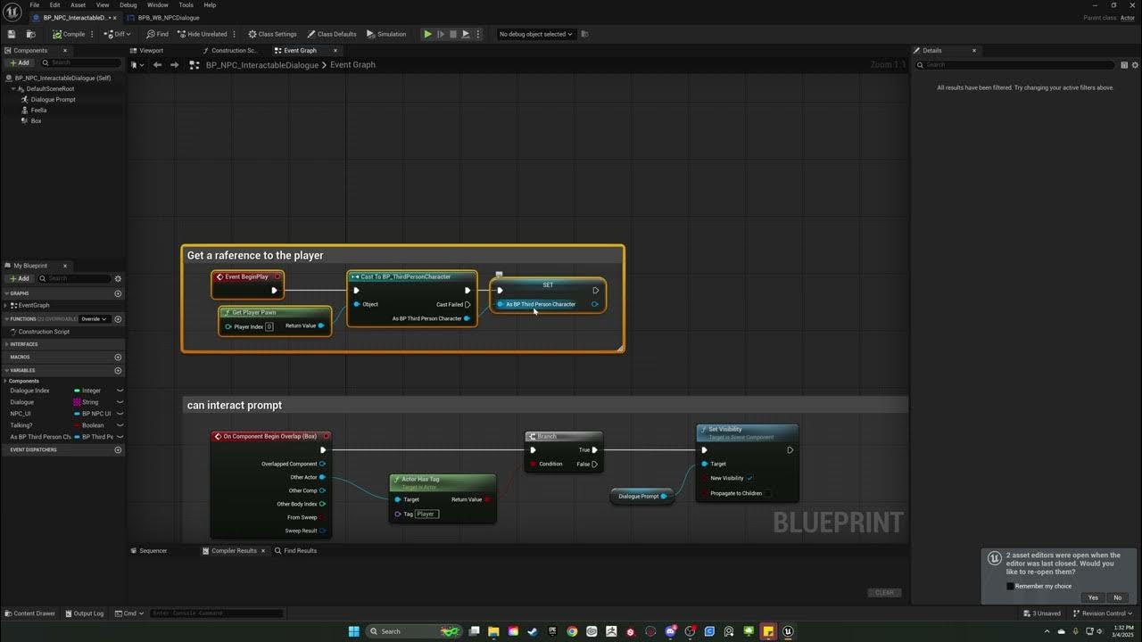 Unreal Engine - NPC Dialogue with variables - YouTube