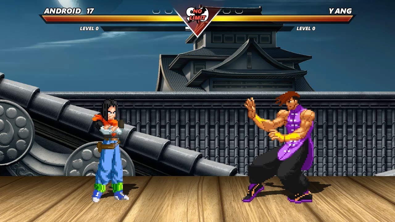 Android 17 vs Yang | Mugen | High Level Insane Epic Fight - YouTube