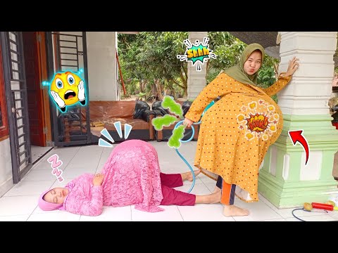 Drama Lucu🤣 Kakak Lagi Tidur Di Teras Di Kerjain Adik Perutnya Di Tiup Pakai Angin Kentut !!