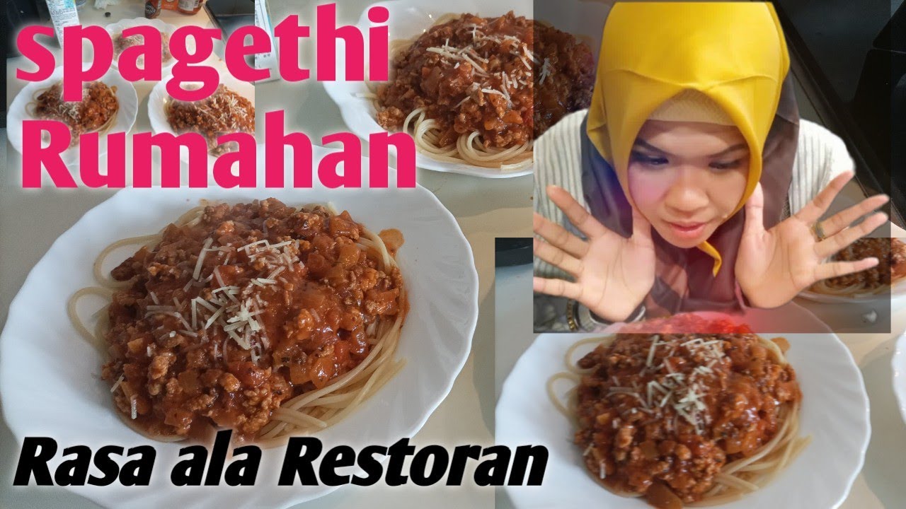 Resep spaghetti bolognese ala Rumahan, Rasa seperti Restoran.! - YouTube