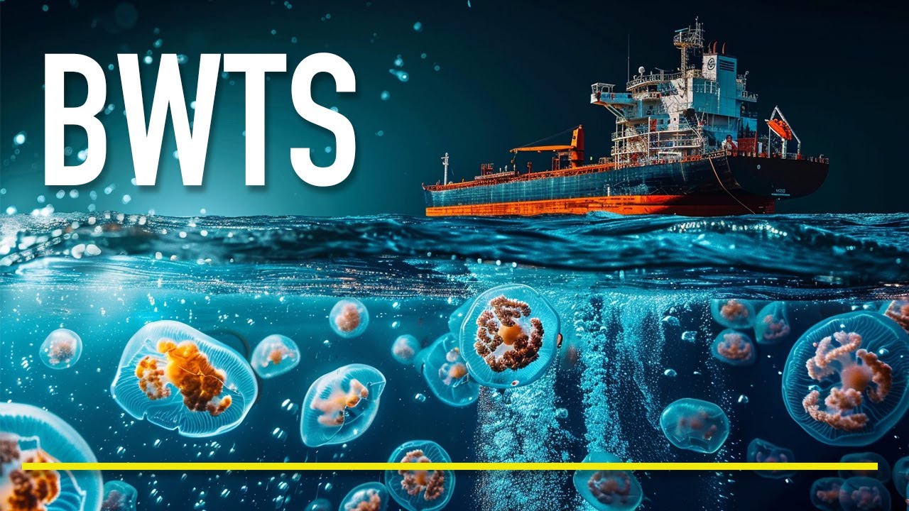 Ballast water treatment system (BWTS) Общий обзор в CCR, Pump room ...