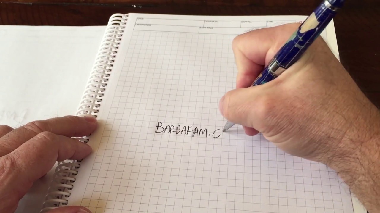 Barbakam Carbonless Lab Notebook YouTube Barbakam Carbonless Lab Notebook YouTube