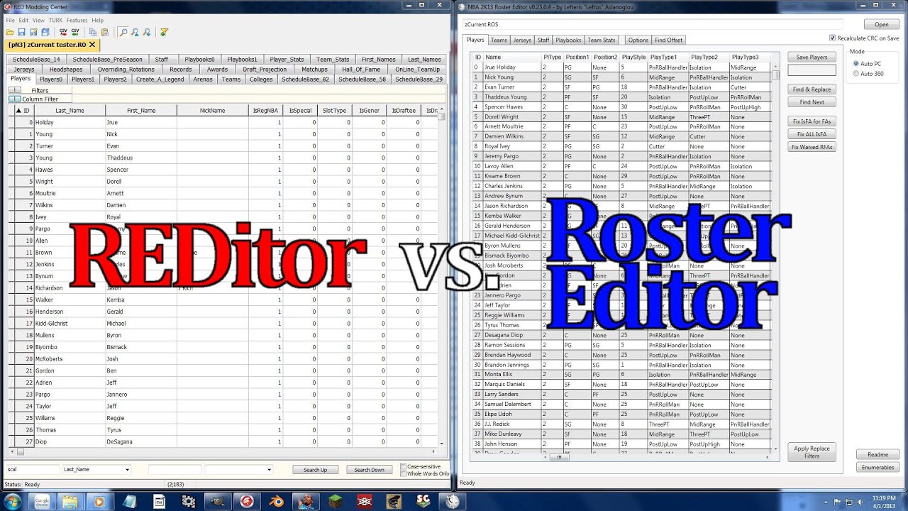RED MC Tutorial - REDitor & Roster Editor Differences - YouTube