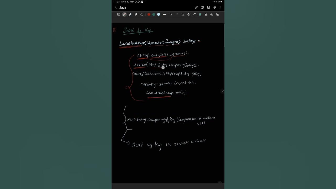 Sort map by key using java8 #java #javaprogramming #javainterviewquestions - YouTube