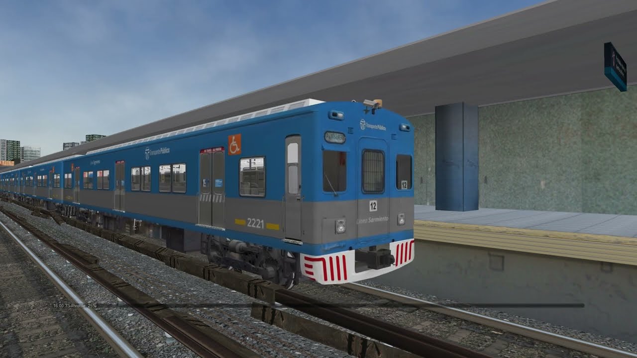 Open Rails - Chapa 12 saliendo de Once - YouTube