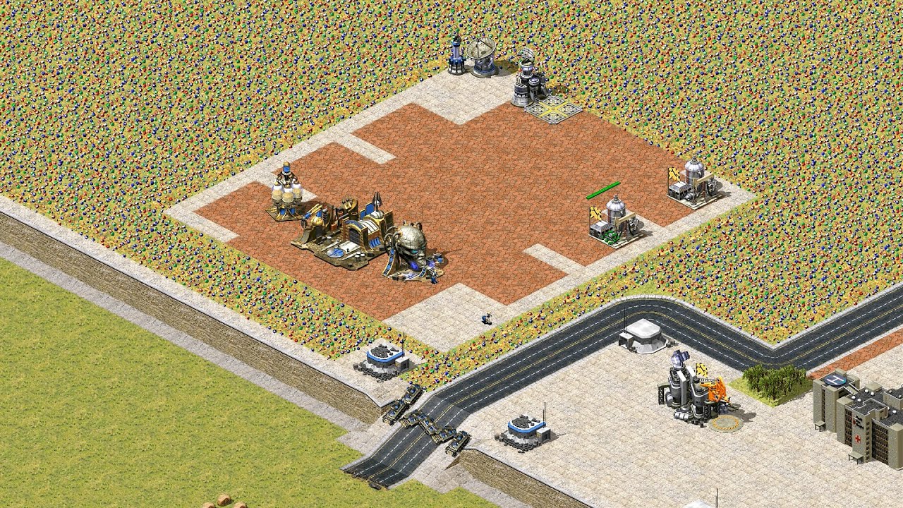 Yuri's Revenge Red Alert 2 Defence Great With Tesla And Flag Cannon ...