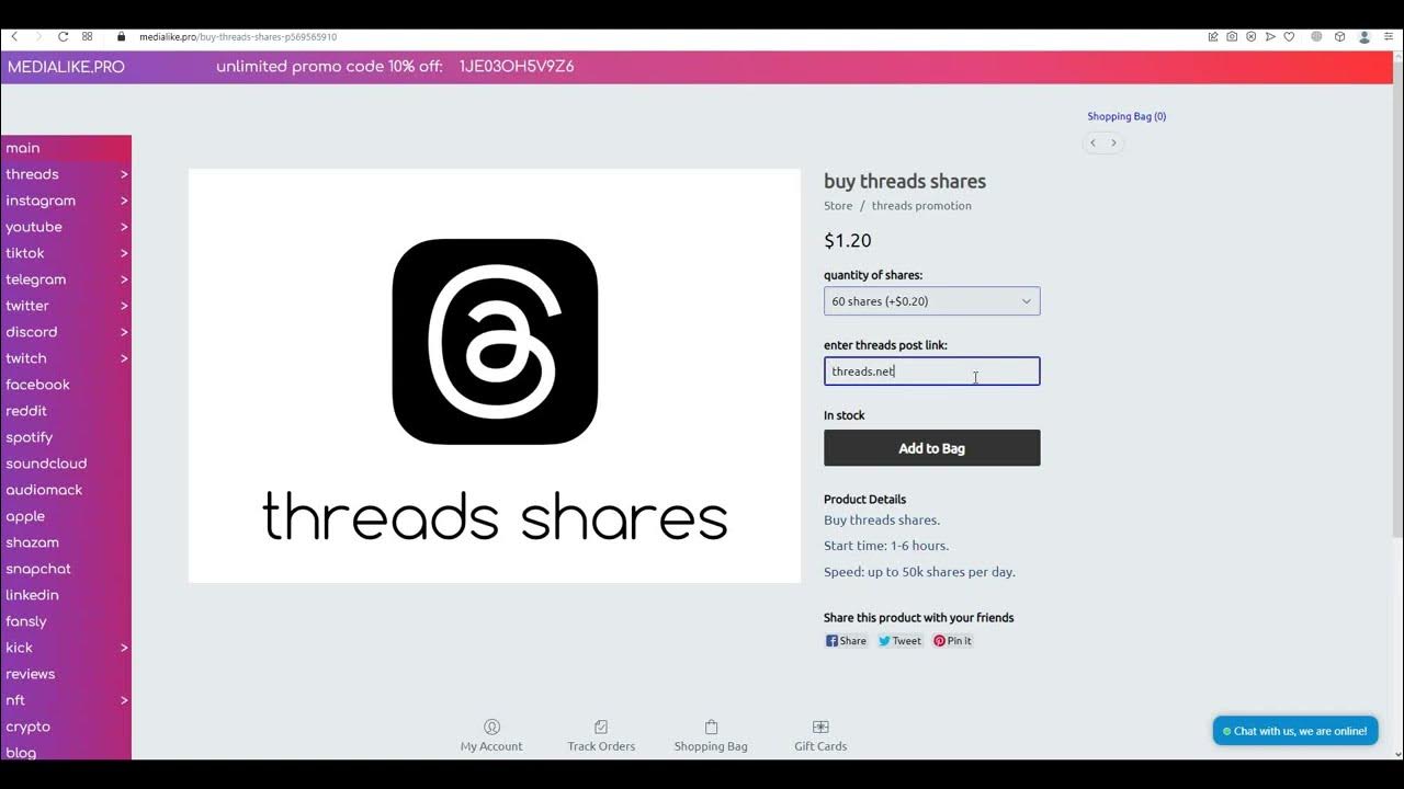 How to buy instagram threads shares / threads reposts - YouTube