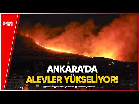 HABERTÜRK OLAY YERİNDE! Mamak'ta Çıkan Yangına Ekiplerin Müdahalesi Sürüyor!