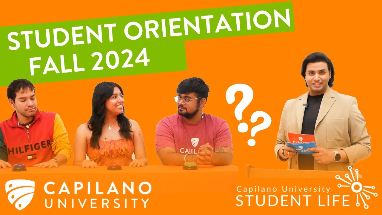 Welcome to CapU! Fall 2024 Orientation Schedule is here! - YouTube