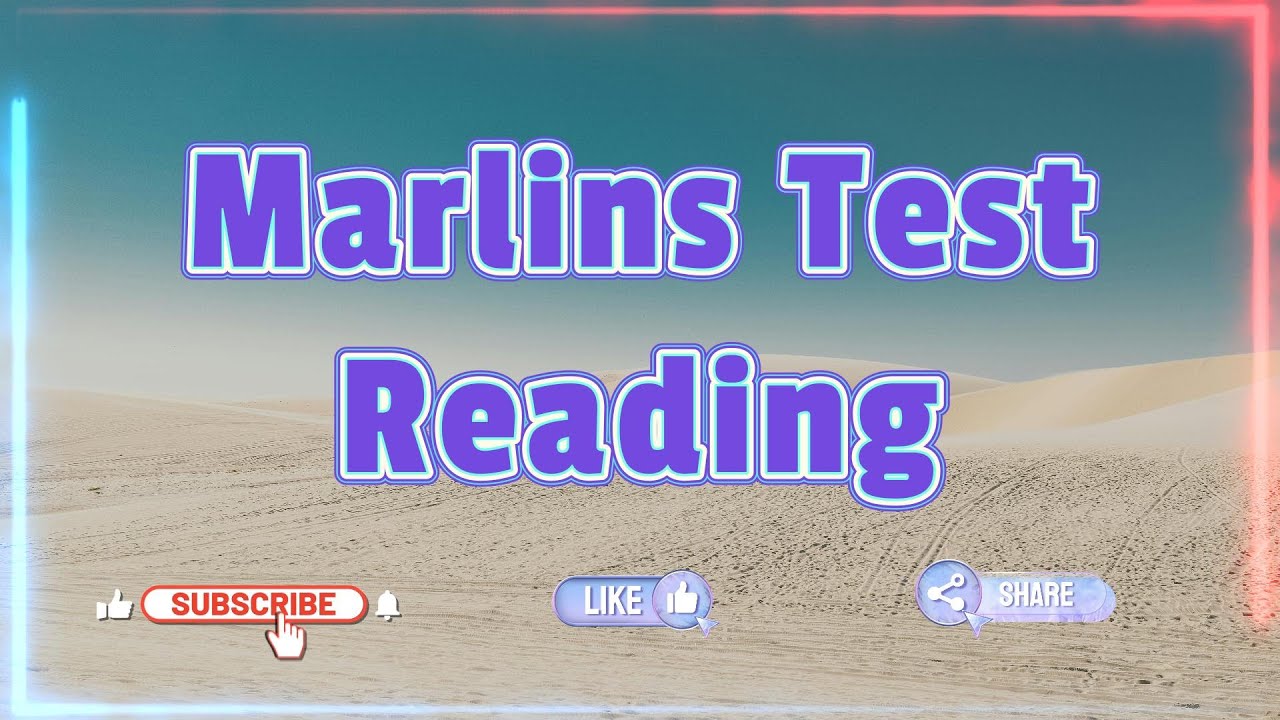 Marlins Test For Seafarer - Reading - YouTube