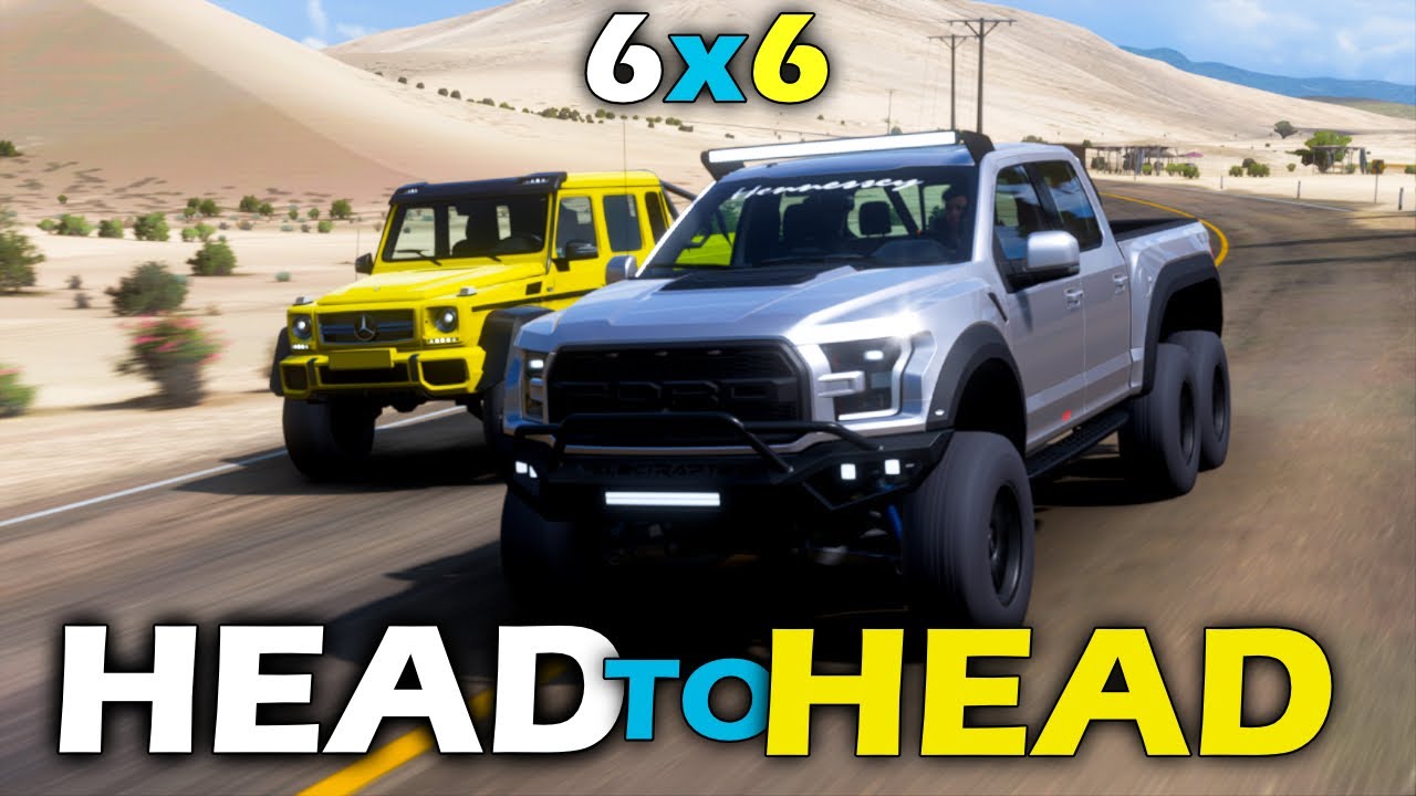 Ford Velociraptor 6x6 vs Mercedes G63 AMG 6x6 | FH5 - YouTube