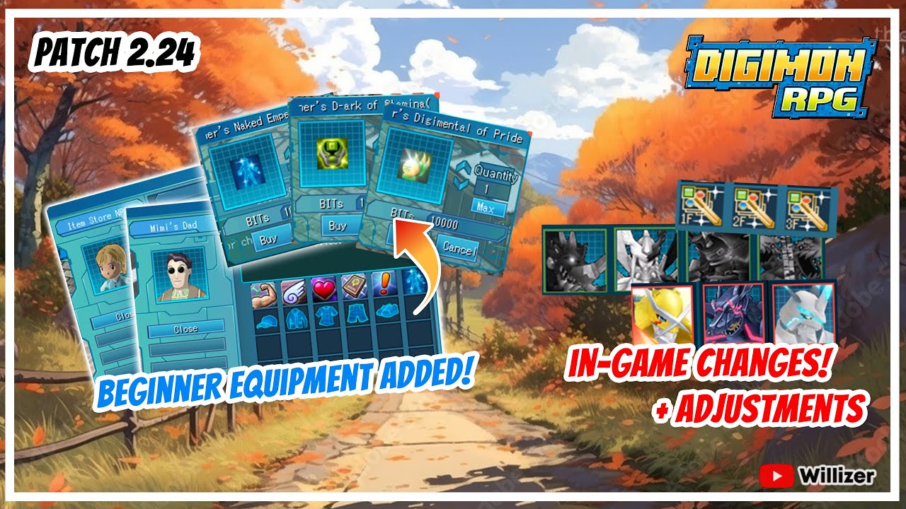 Digimon RPG - New Beginner Equipment Sales, New Event, In-game changes ...