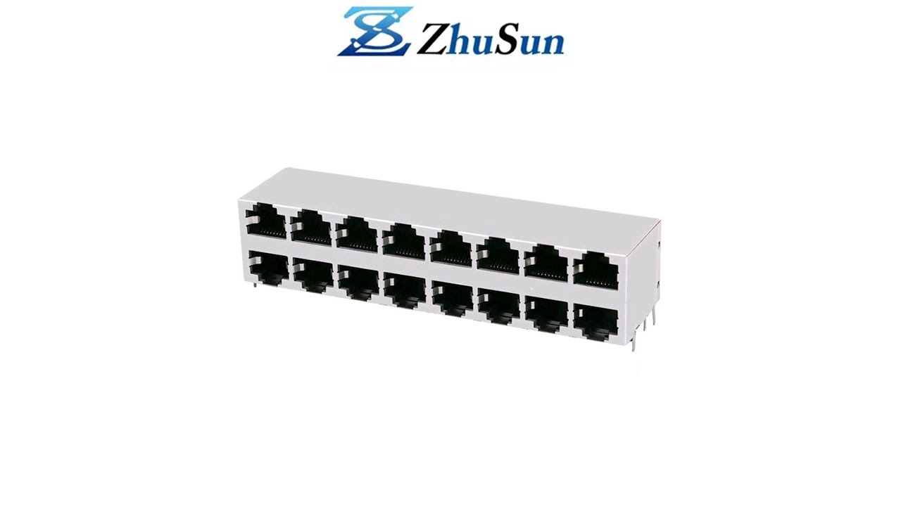 TE Connectivity 5569259-1 Compatible 16 port Ethernet RJ45 Socket 2x8 ...