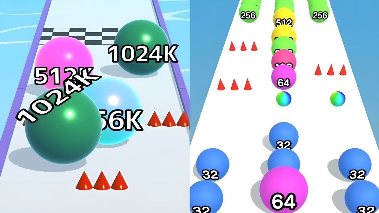 Ball Run Infinity 🎯 Ball Run Game 💥 Best Mobile Gameplay Android iOS ...