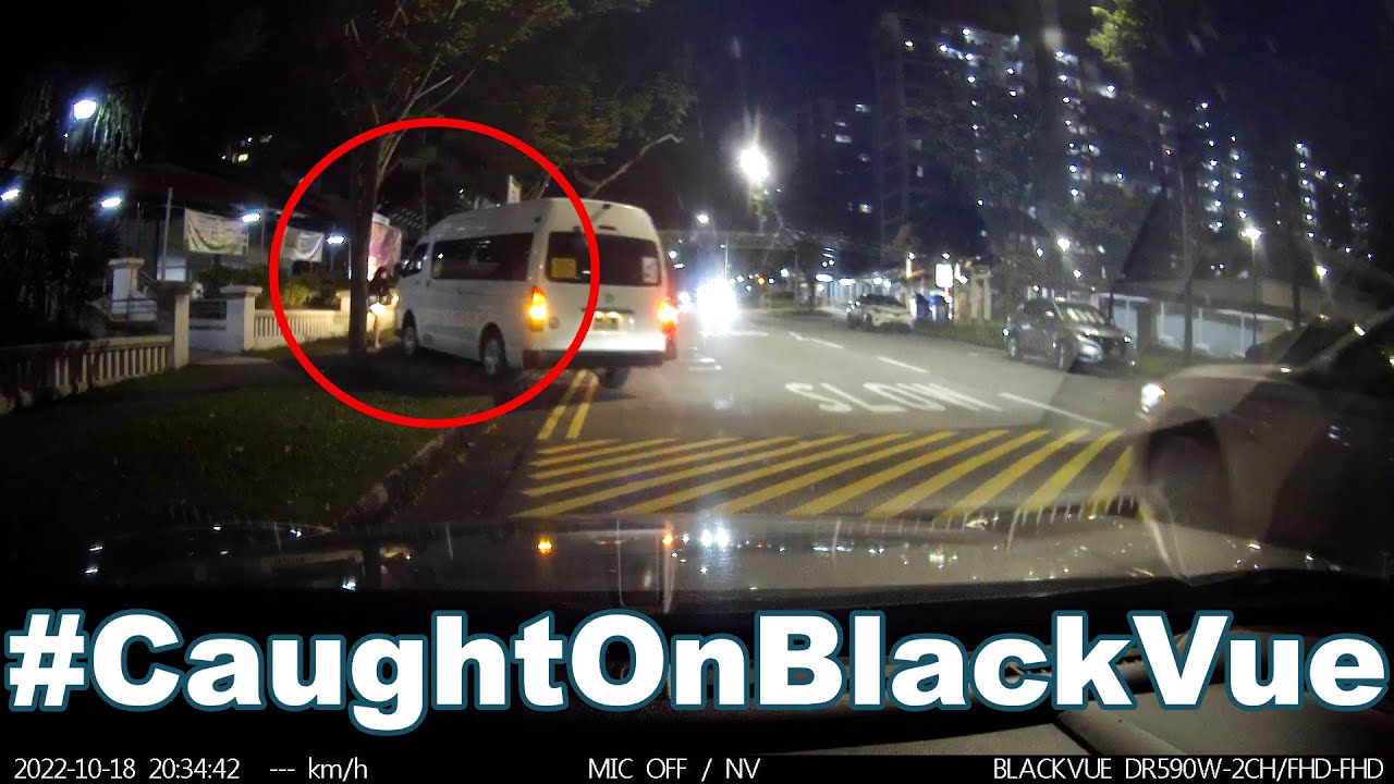 Van Almost Hits A Pedestrian After Driving Into A Curb # ...