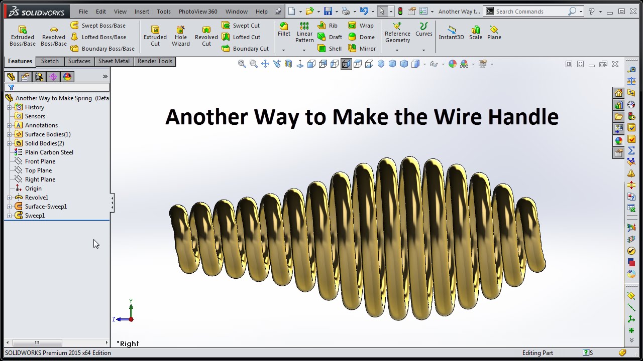 Another Way to Make Wire Handle Spring - YouTube