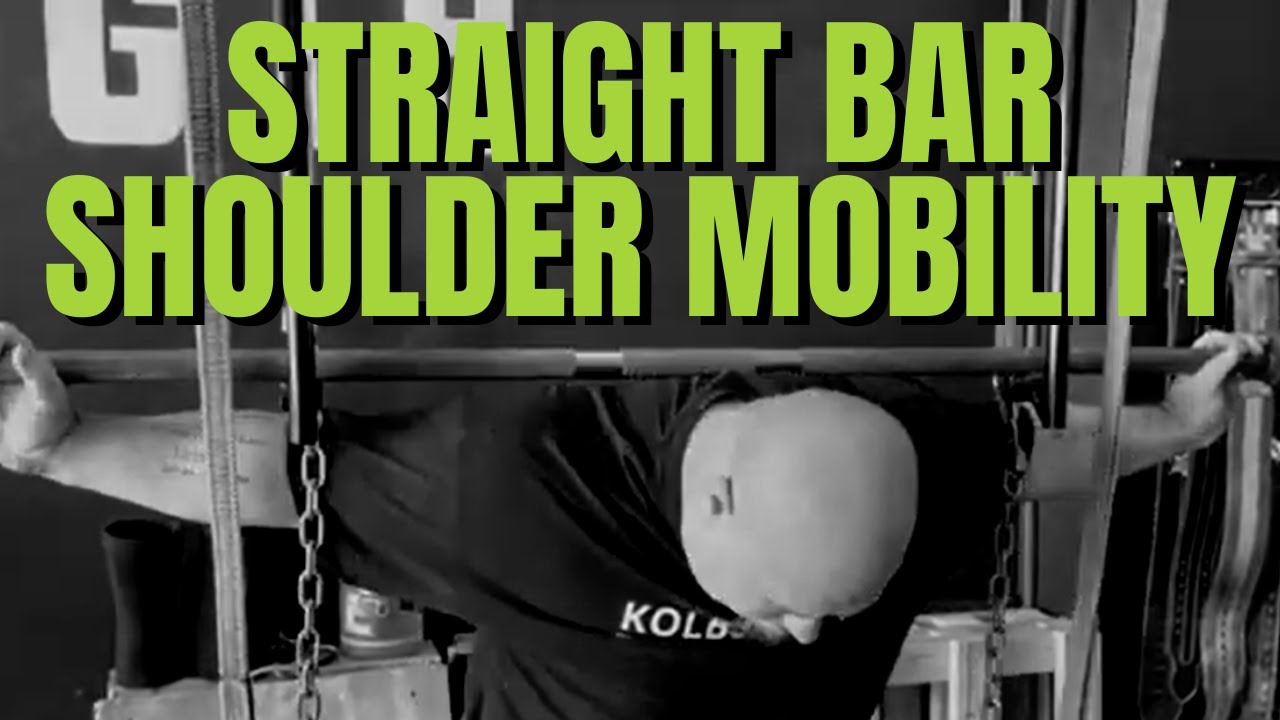 Straight Bar Shoulder Mobility For Squats - YouTube