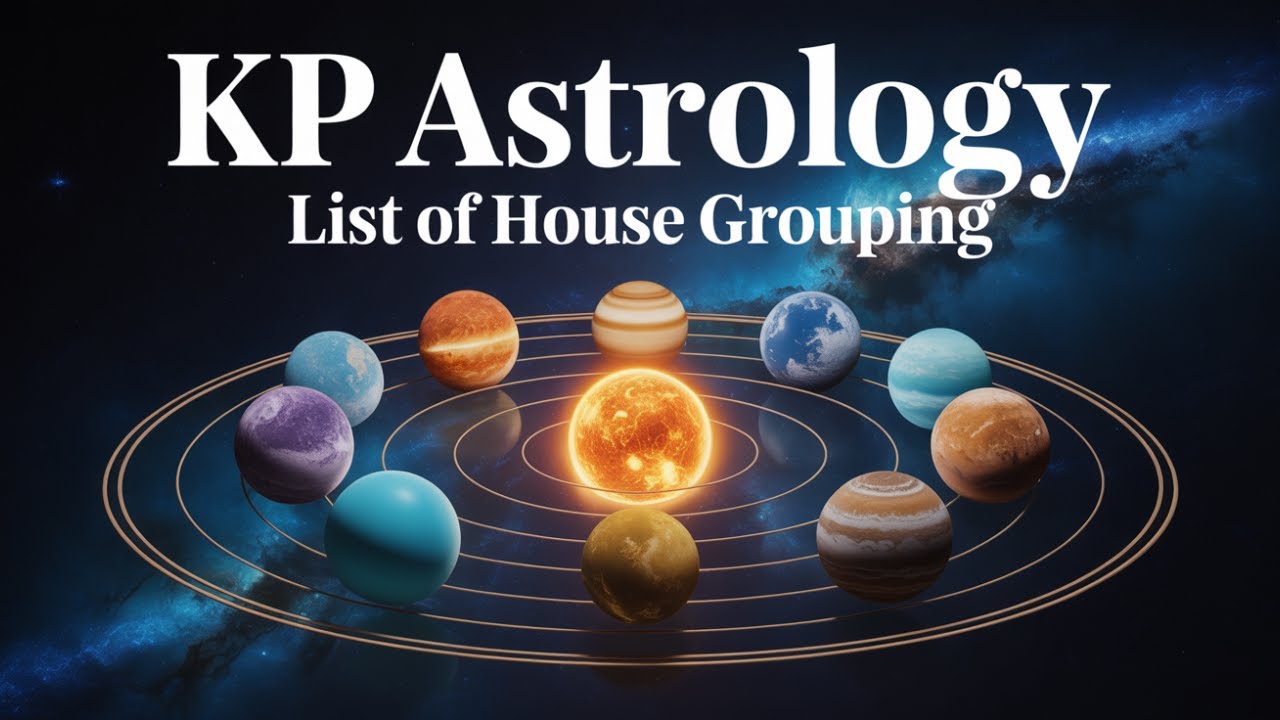 KP Astrology Excel Sheet of House Grouping ll Astro Magic - YouTube