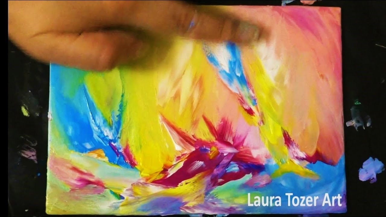 "Triumphant" / Abstract Finger Painting For Mindfulness #41 - YouTube