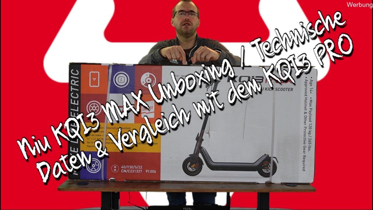 NIU KQI3 MAX Unboxing / Technische Daten & vergleich zum KQI3 PRO - YouTube