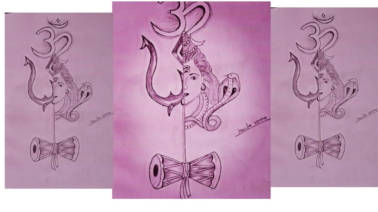 Shiv drawing with pencil / very easy shiv drawing 💕 - YouTube