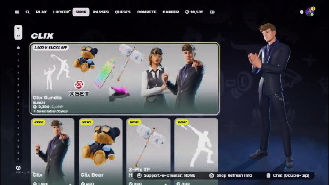 Clix bundle and more item shop 3-22-25 #fortnite - YouTube