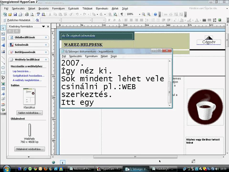 Microsoft Publisher 2007 (magyar) - YouTube