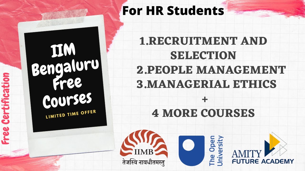 IIMB Free Courses | Free Human Resources (HR) online courses with ...