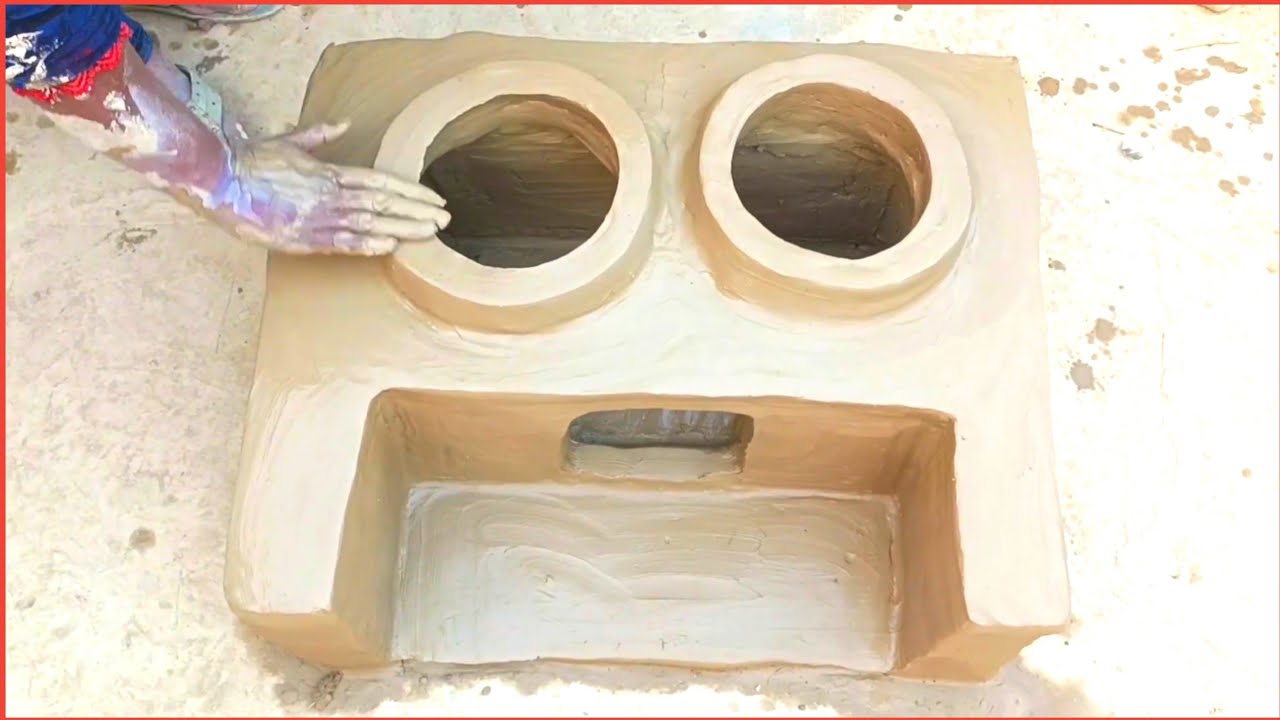 How to make Chulha at home I Kitchen design with Desi chulha ...