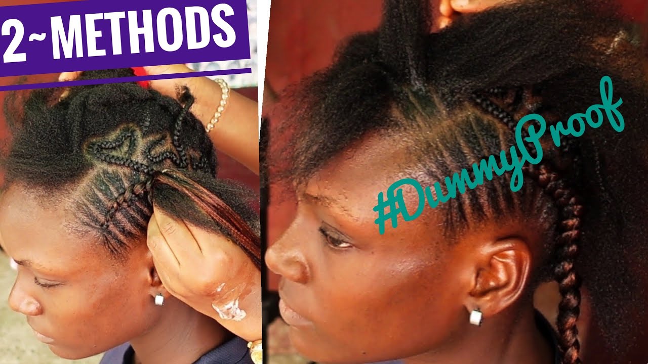 Can't stitch braid? try this 2 beginner methods.. FAIL PROOF - YouTube