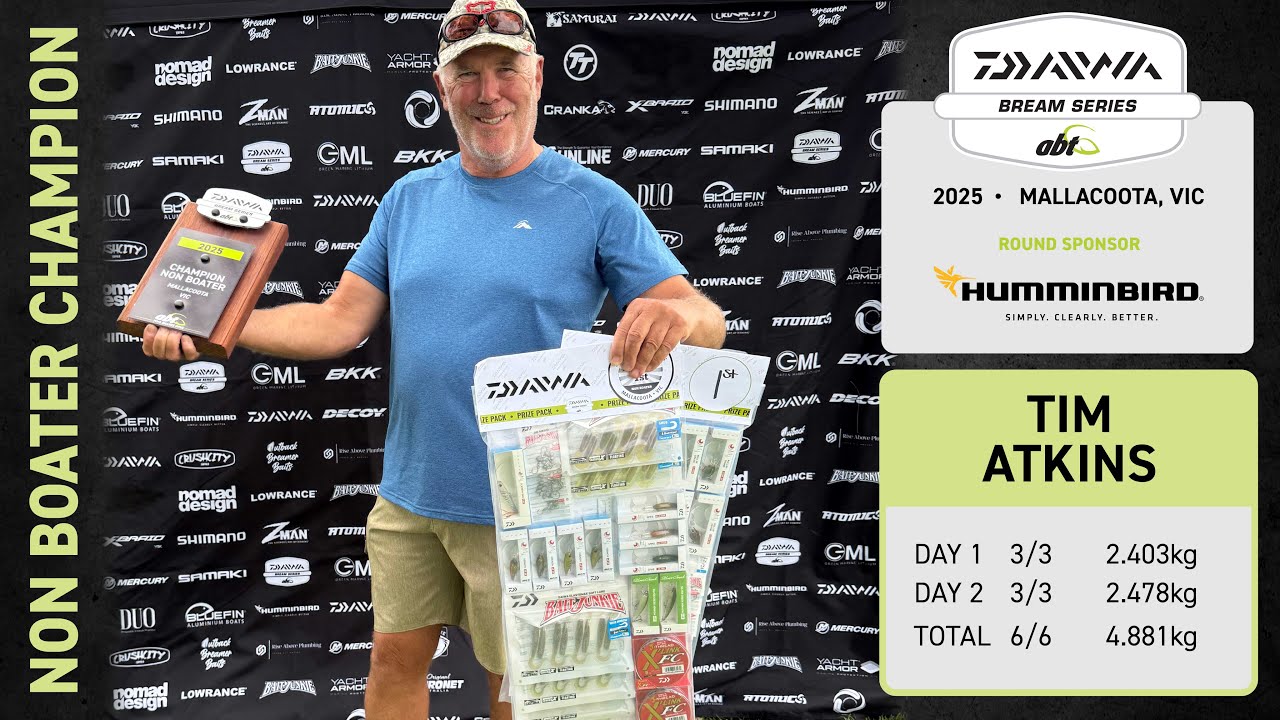 2025 Daiwa BREAM Series | Humminbird Mallacoota Non Boater Winner's Interview with Tim Atkins ...