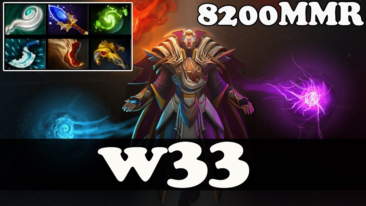 Dota 2 - w33 8200 MMR Plays Invoker vol 11 - Ranked Match Gameplay ...
