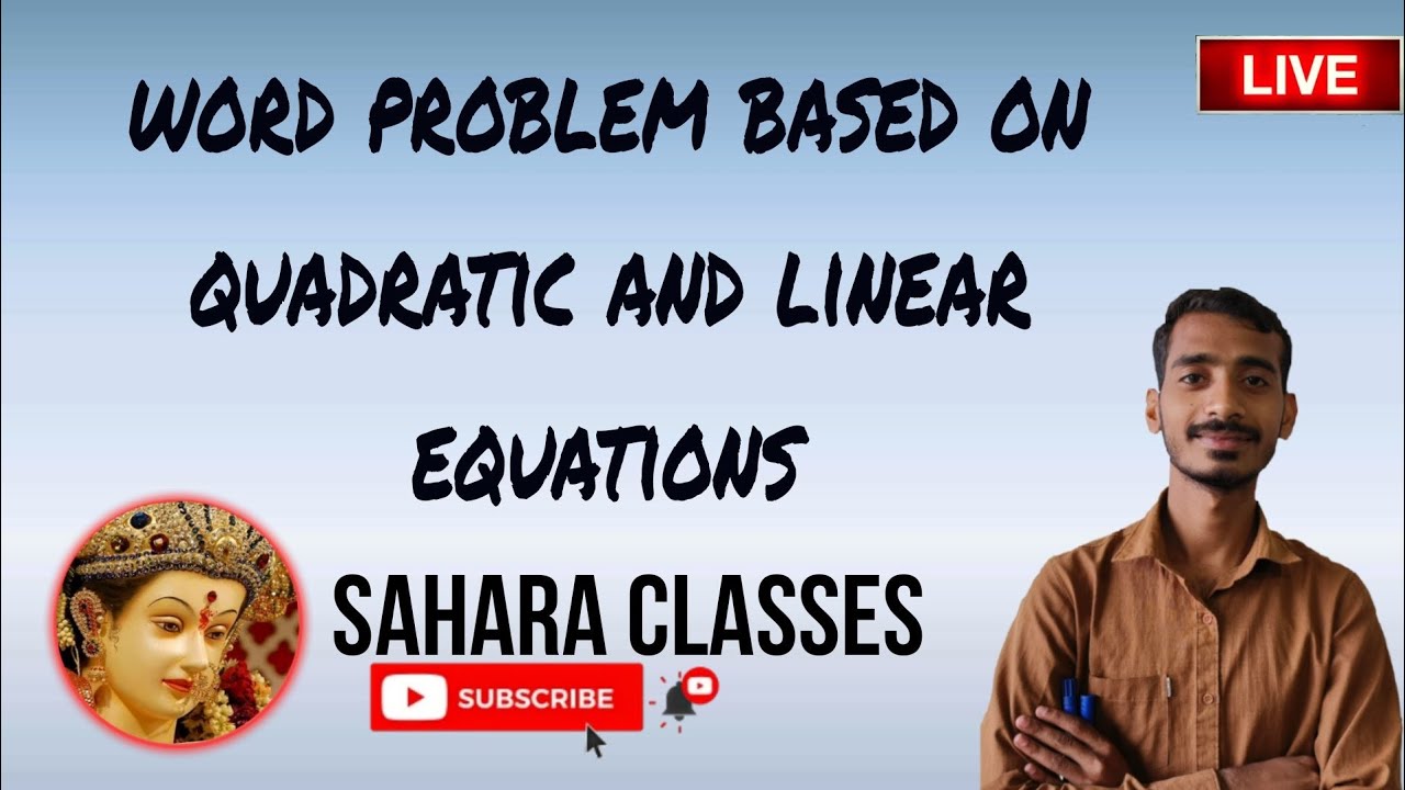 Cbse 10th Math Practice (Word Problem) - YouTube
