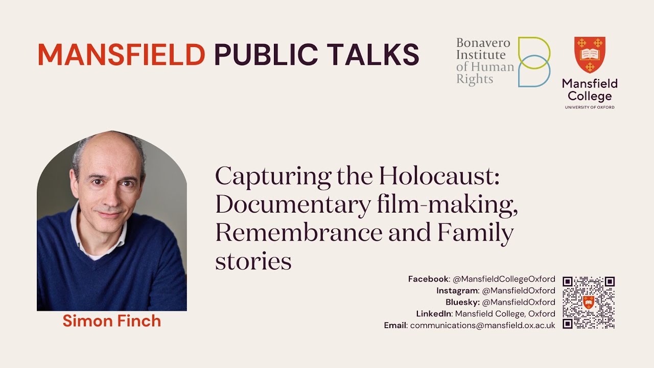Mansfield Public Talk with Simon Finch - 'Capturing the Holocaust ...